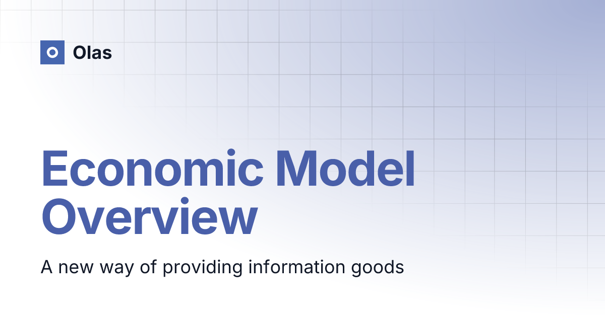 Economic Model Overview | Olas